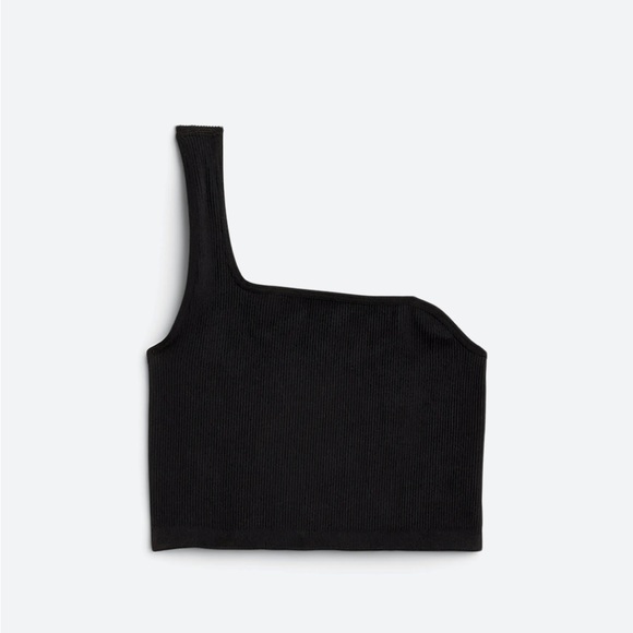 Free People | Tops | Free People Free Throw One Shoulder Bra Black Xl ...